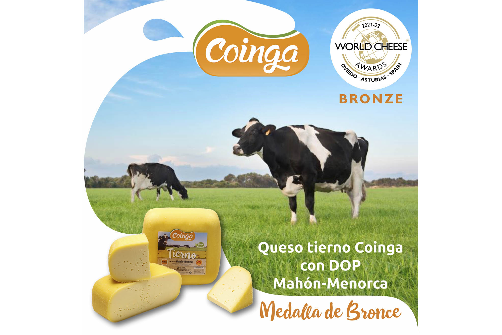 El queso Tierno Coinga premiado en los WORLD CHEESE AWARDS - Coinga ...